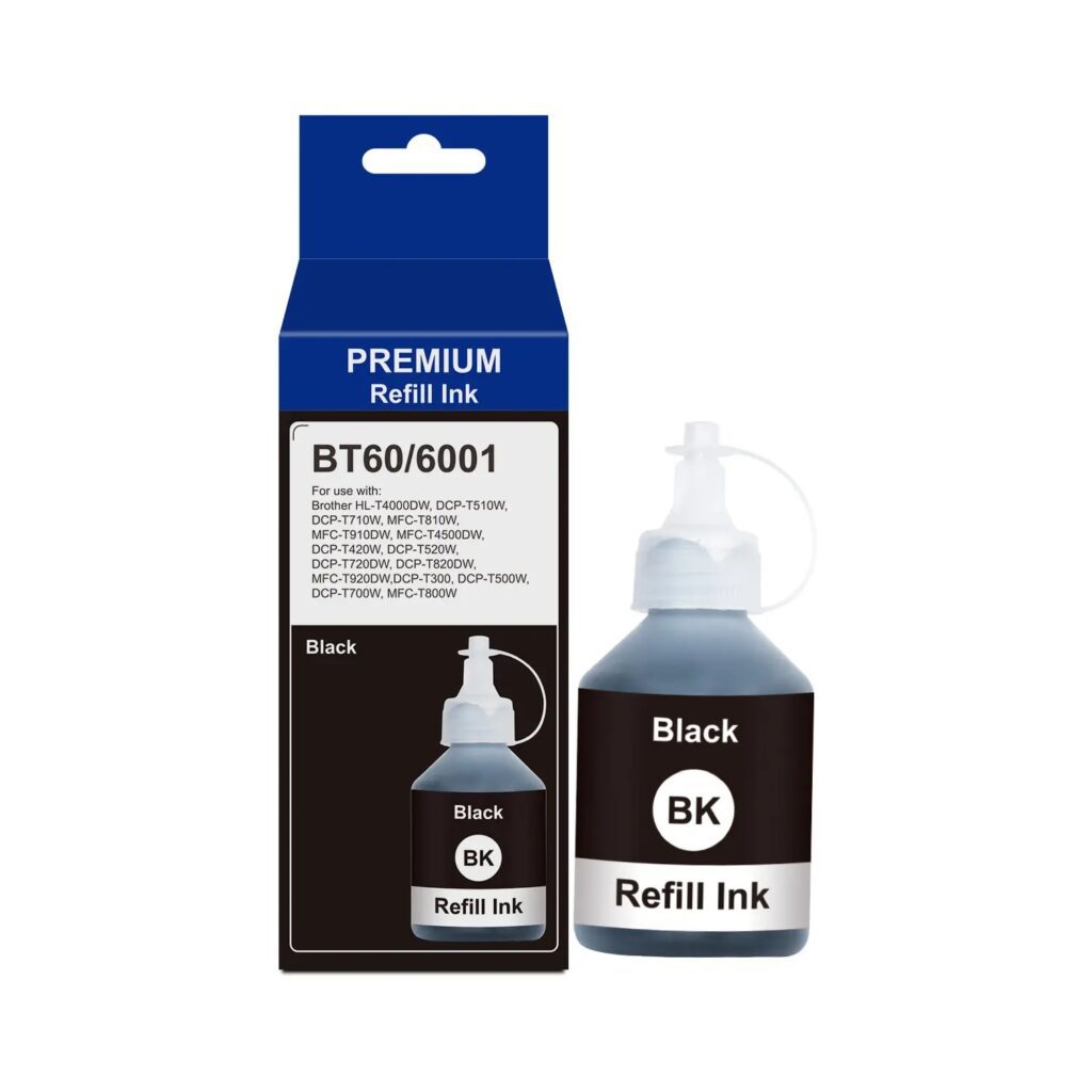 Tinta Alternativa Brother BTD60 BT6000 Negra - Inarcon